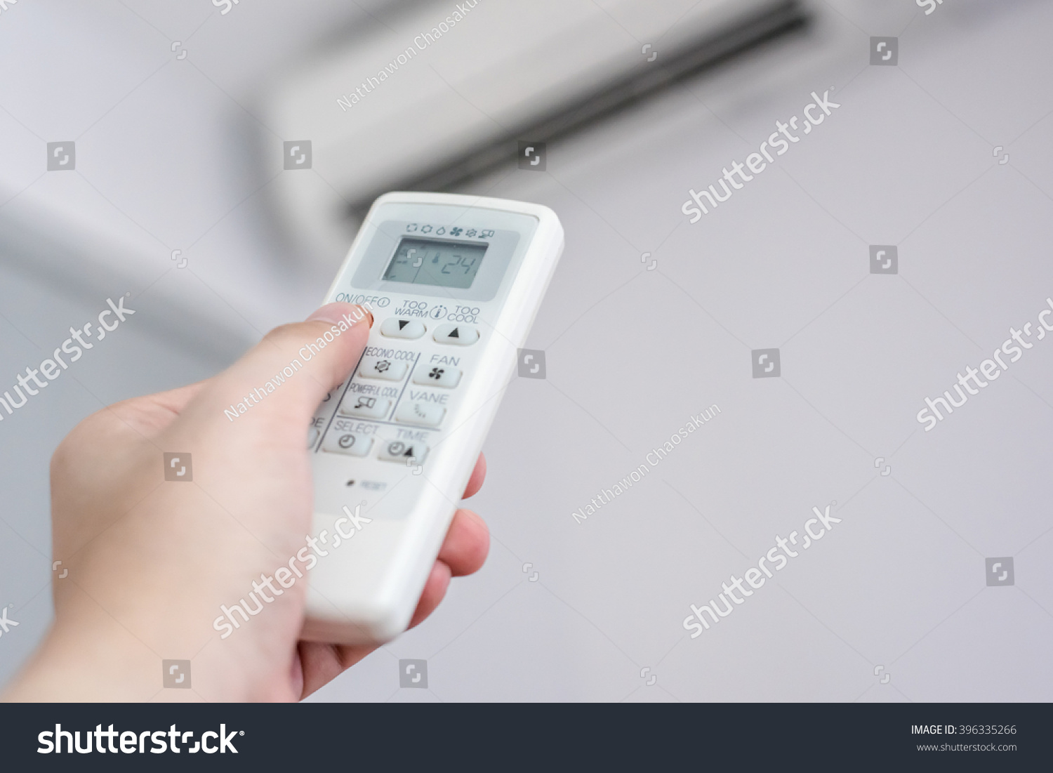Air Condition Control By Using Remote Stock Photo 396335266 | Shutterstock