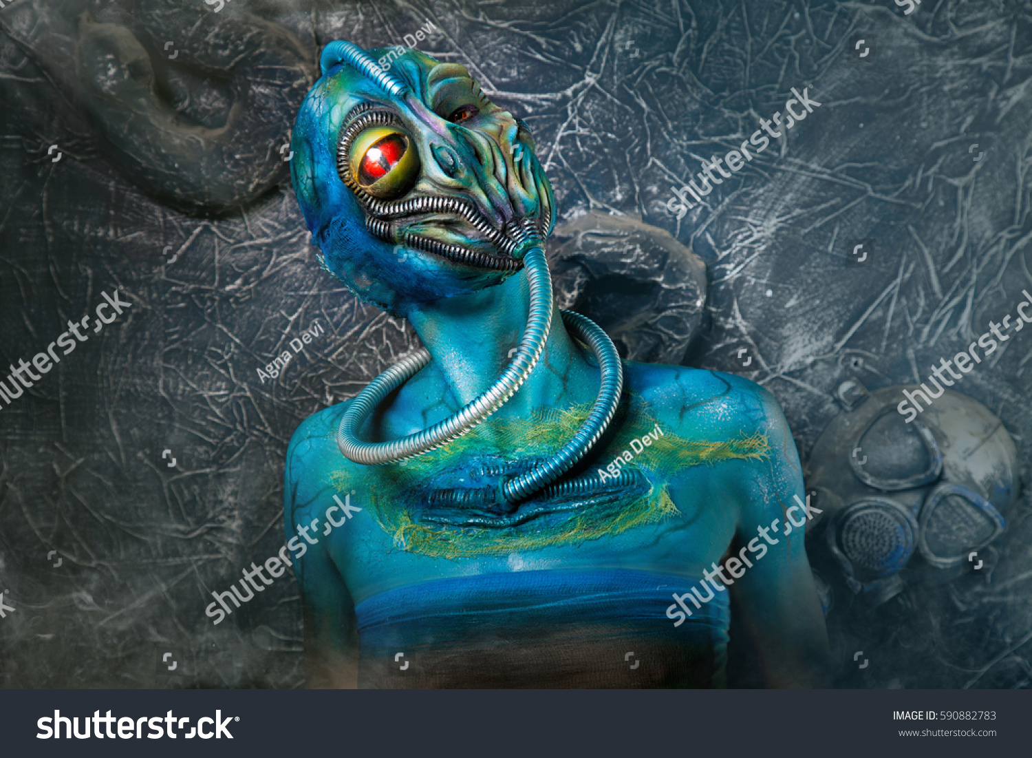 Alien Stock Photo (Edit Now) 590882783