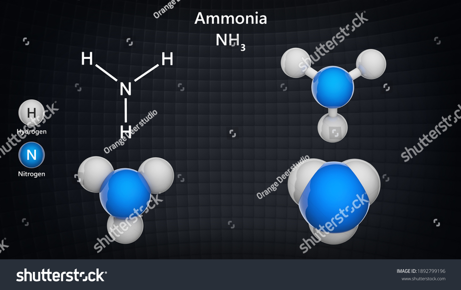 Ammonia Molecular Formula Nh3 H3n Colorless Stock Illustration ... Ammonia Molecular Formula Nh3 H3n Colorless Stock Illustration ...