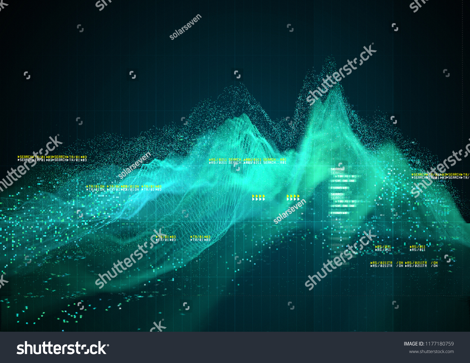 Abstract Technical Graph Background Design 3d Stock Illustration ...