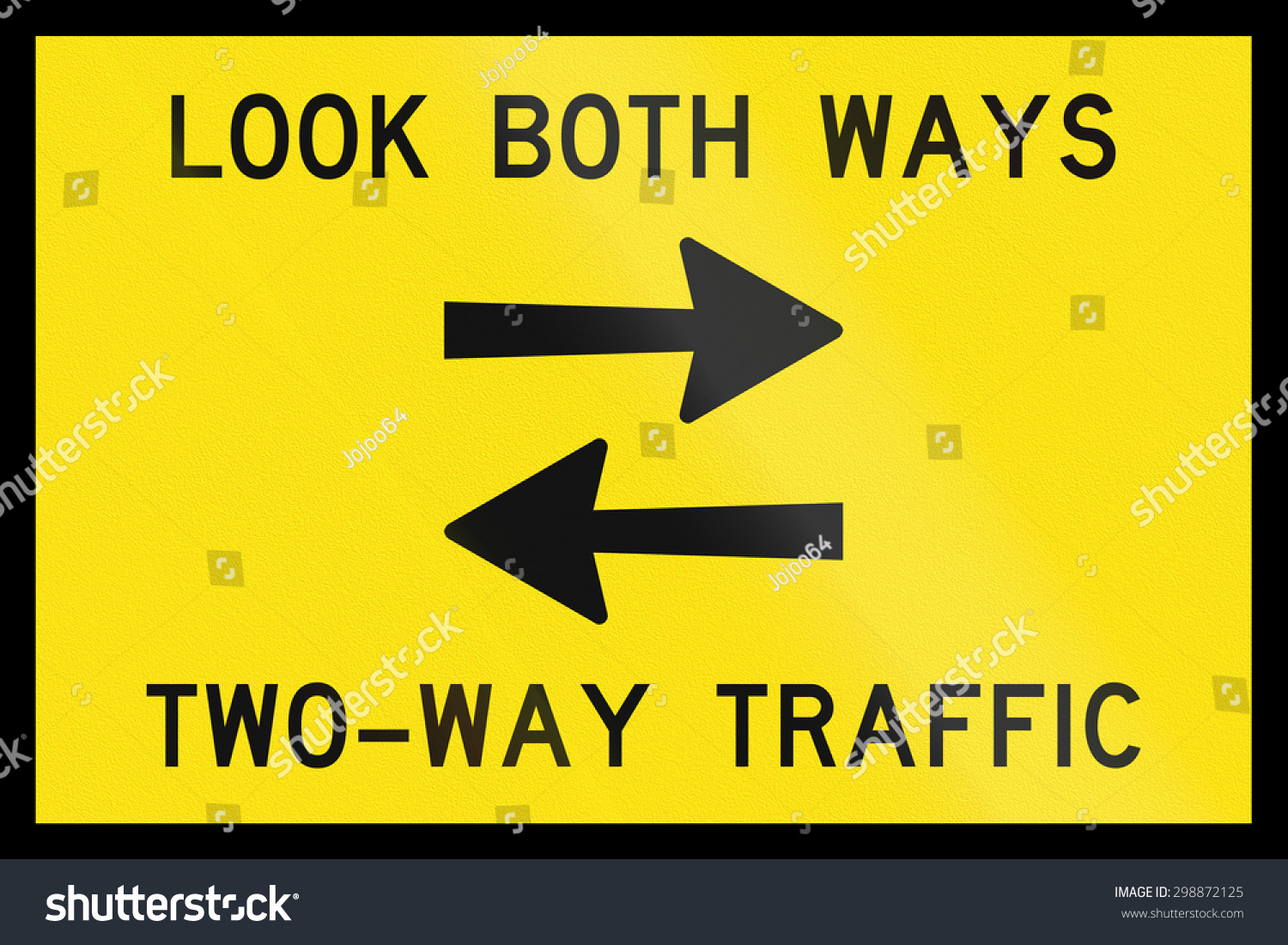 Australian Temporary Road Sign Look Both Stock Illustration 298872125 Australian Temporary Road Sign Look Both Stock Illustration 298872125