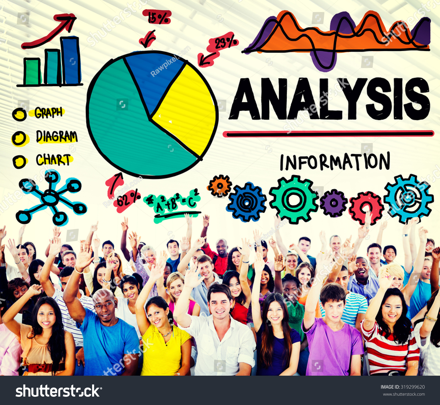 Analysis Analytics Bar Graph Chart Data Stock Photo 319299620 ...