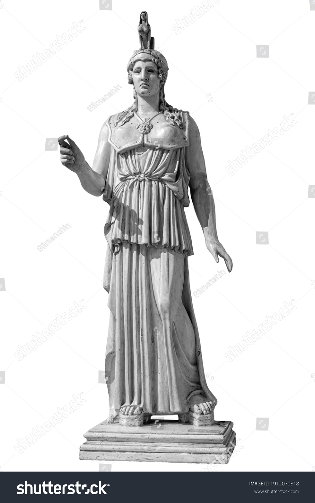 Ancient Greek Roman Statue Goddess Athena Stock Photo (Edit Now) 1912070818 Ancient Greek Roman Statue Goddess Athena Stock Photo (Edit Now) 1912070818