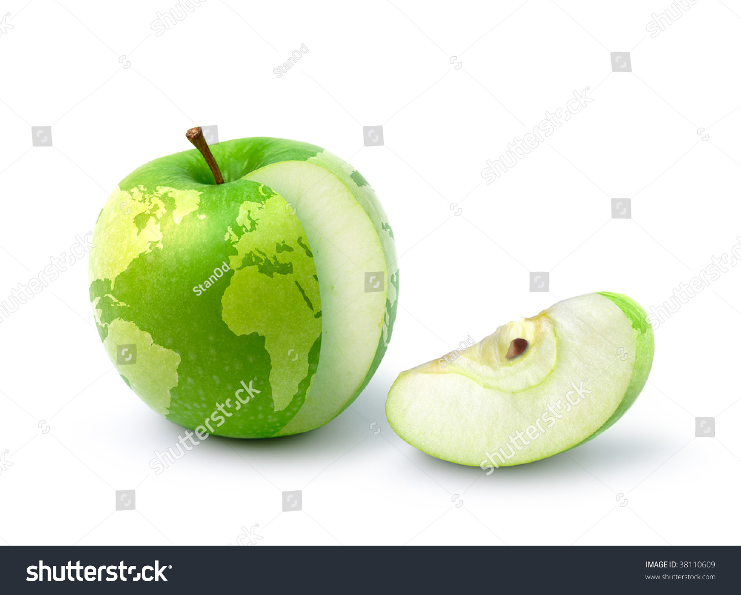 Apple Map Stock Illustration 38110609