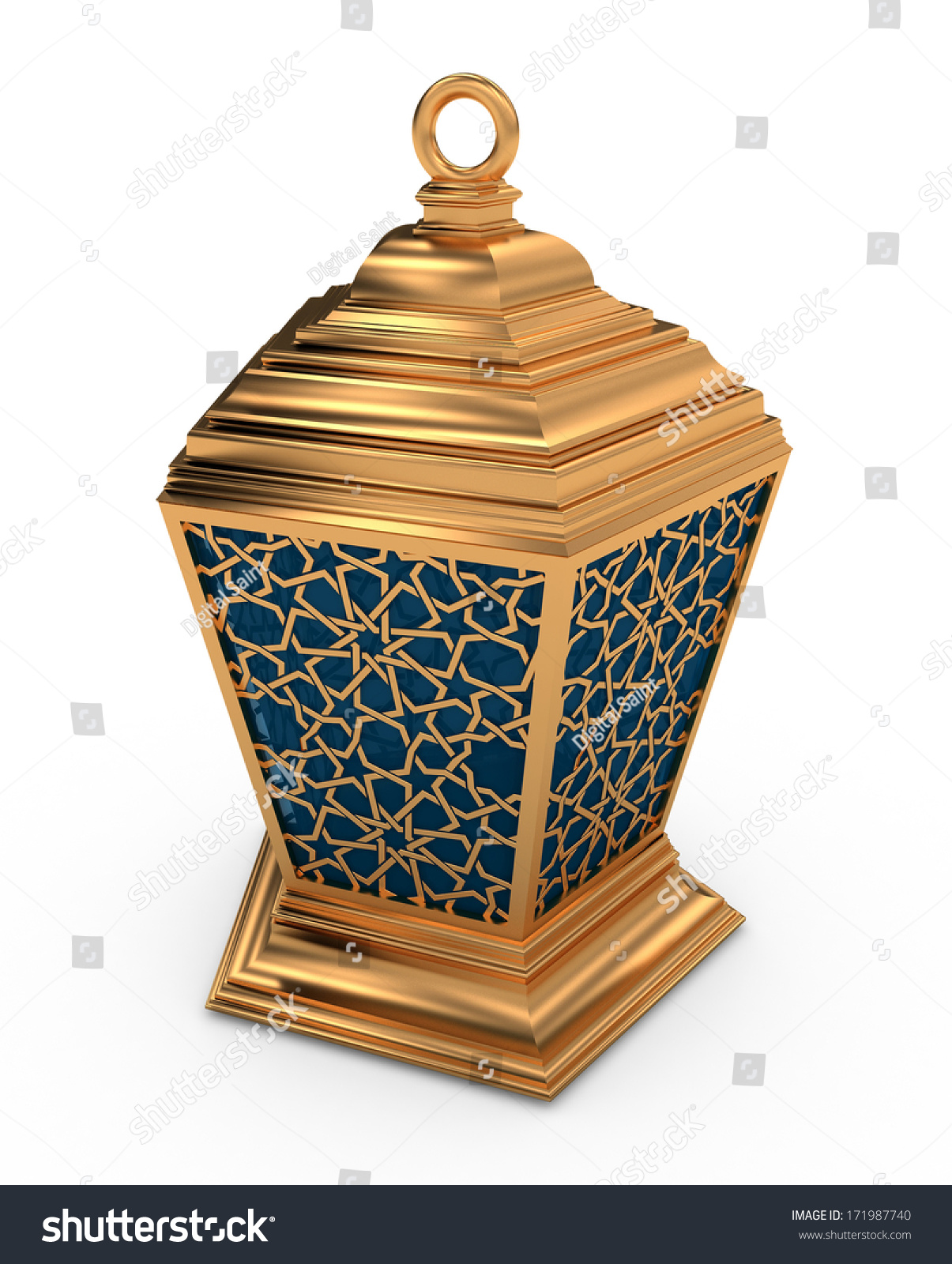 Arabic Lantern Arabesque Pattern Stock Illustration 171987740 ...