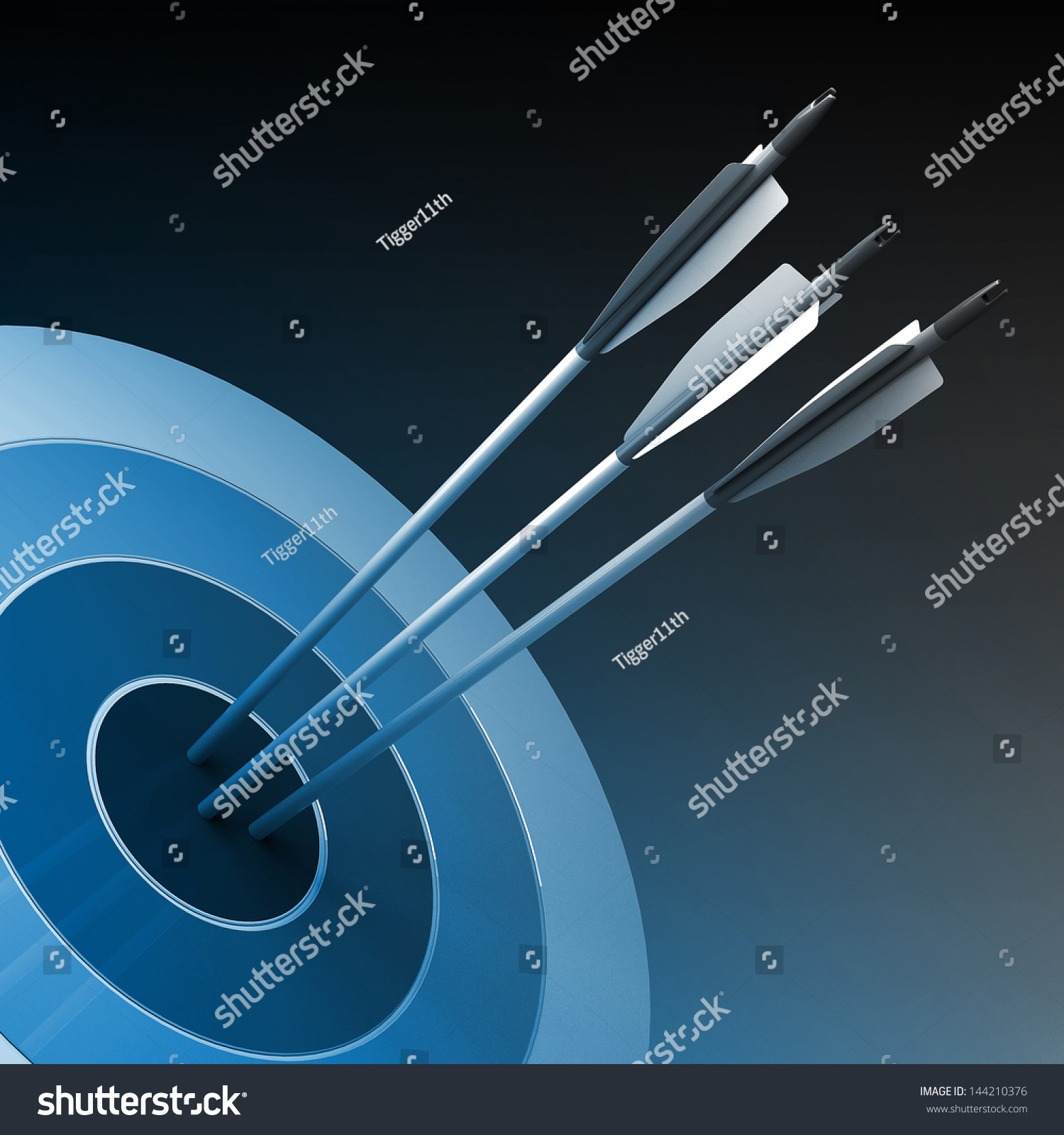 Arrows Hitting Center Target Success Business Stock Illustration ... Arrows Hitting Center Target Success Business Stock Illustration ...