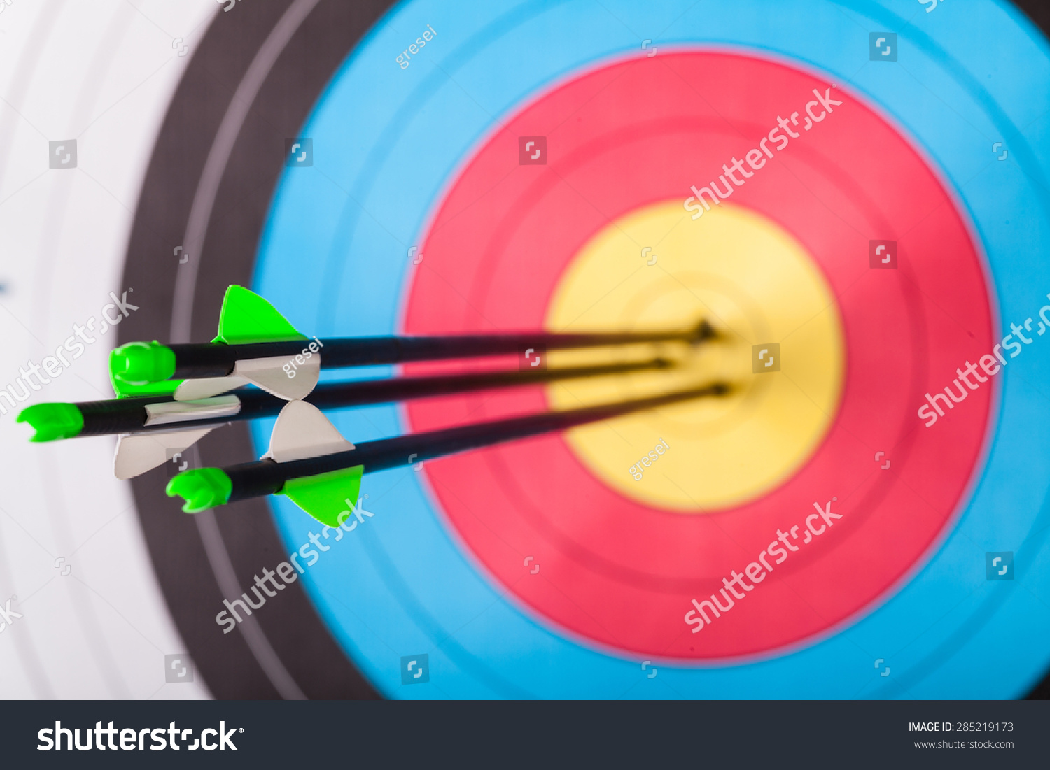 Arrows In Archery Target Stock Photo 285219173 : Shutterstock Arrows In Archery Target Stock Photo 285219173 : Shutterstock