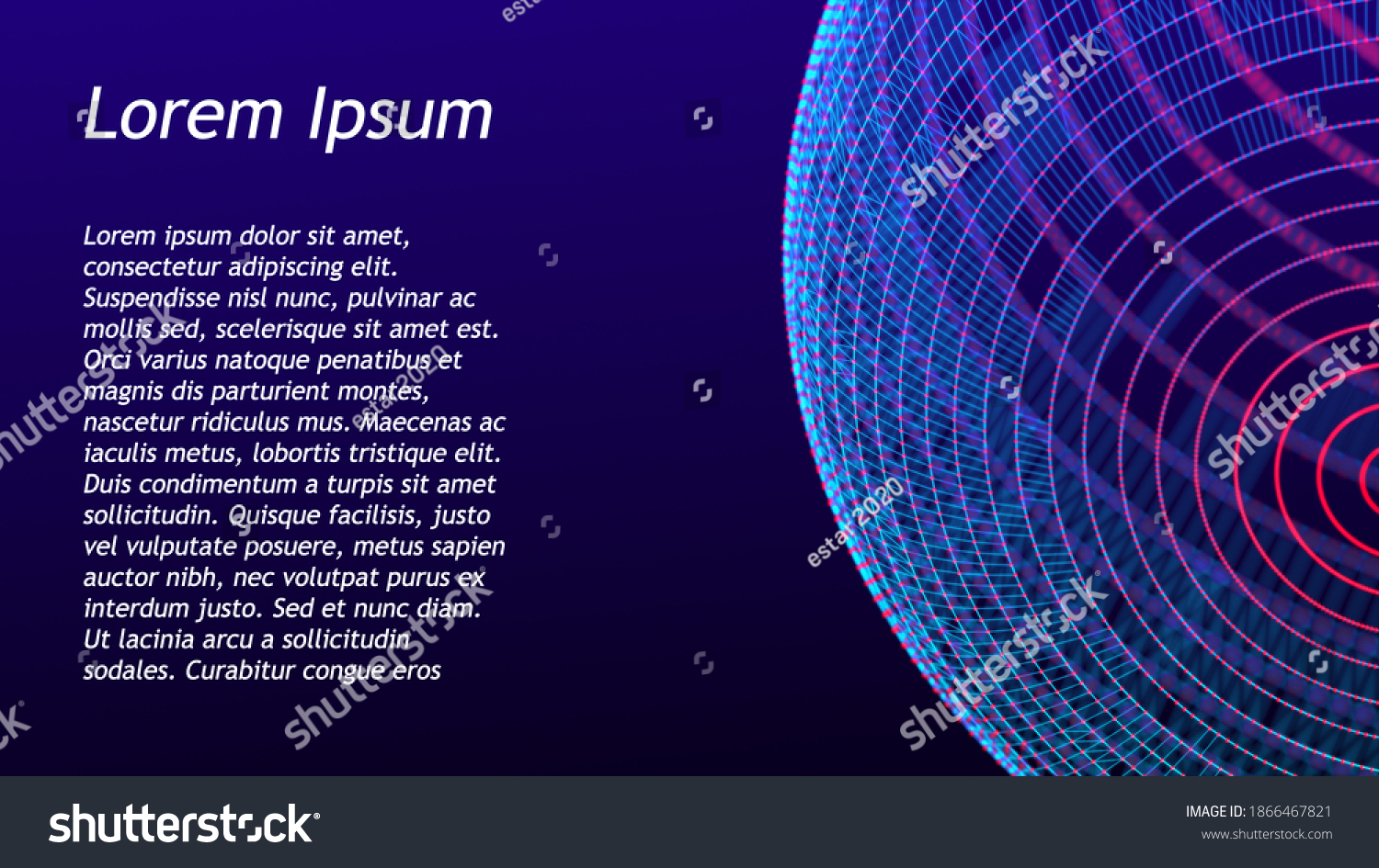 Artificial Intelligence Concept Big Data Visualization: ภาพประกอบสต็อก ...