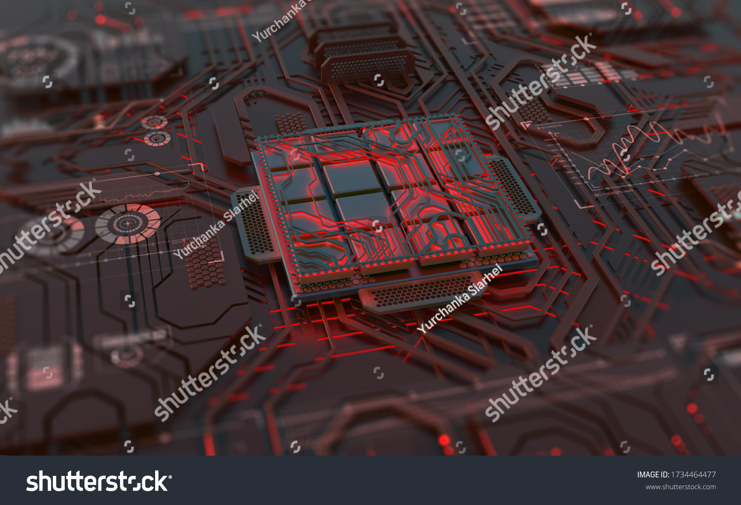 Artificial Intelligence Digital Mind Computer Technology Stock ...