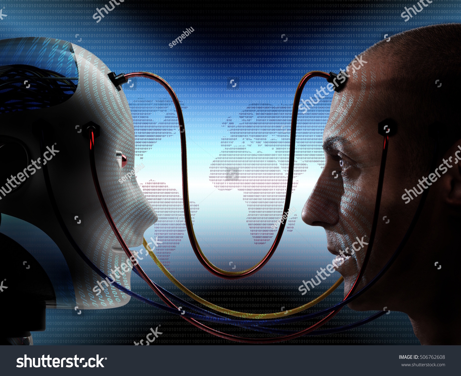 Artificial Intelligence Stealing Data Human Brain Stock Photo (Edit Now ...