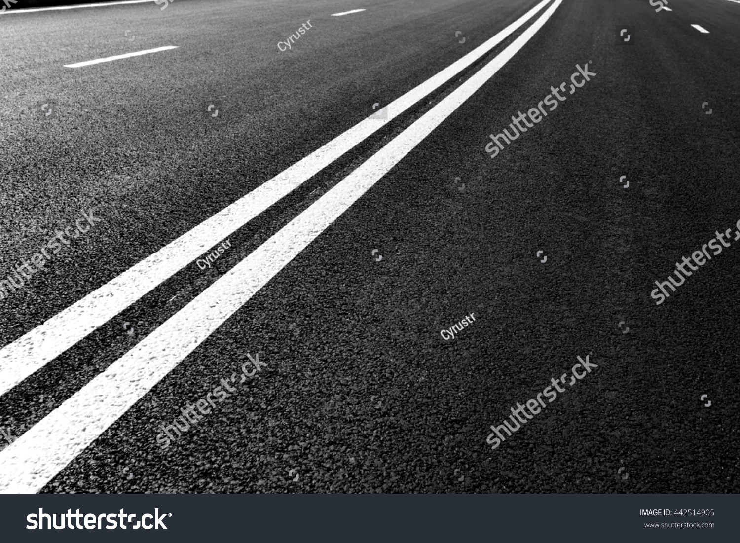 Asphalt Road Marking Lines White Stripes Stock Photo (Edit Now) 442514905 Asphalt Road Marking Lines White Stripes Stock Photo (Edit Now) 442514905