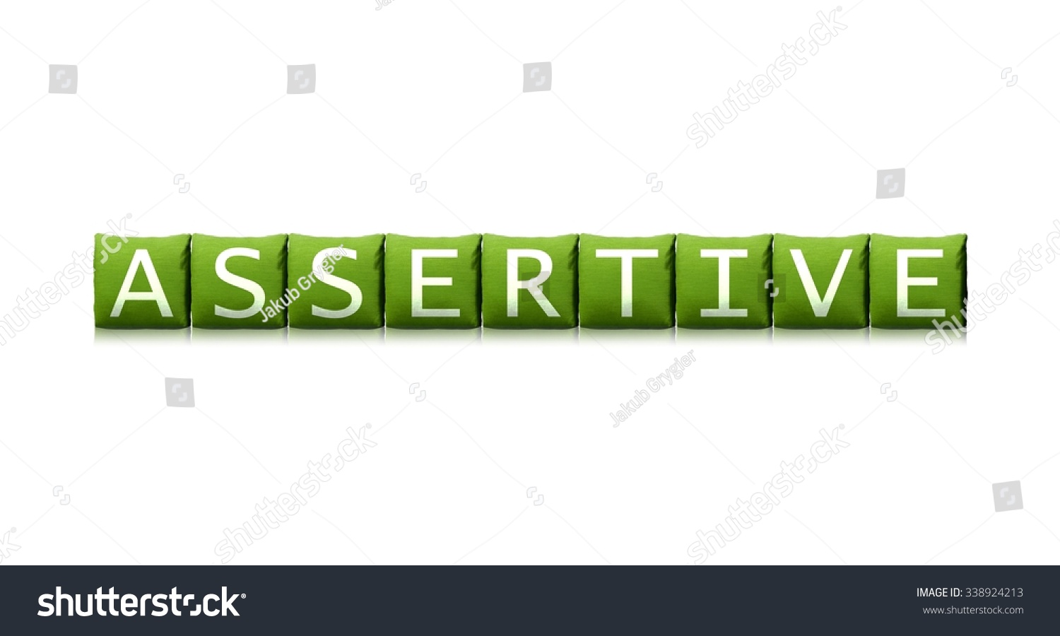 Assertive Word Stock Illustration 338924213 | Shutterstock