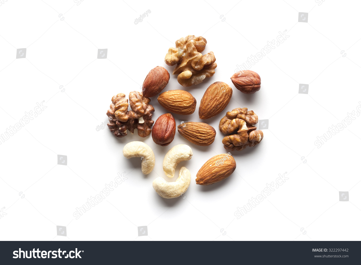 Assorted Mixed Nuts Stock Photo 322297442 | Shutterstock