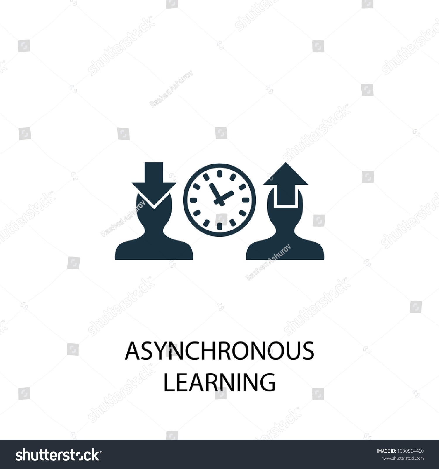 Asynchronous Learning Icon Simple Element Illustration Stock ... Asynchronous Learning Icon Simple Element Illustration Stock ...