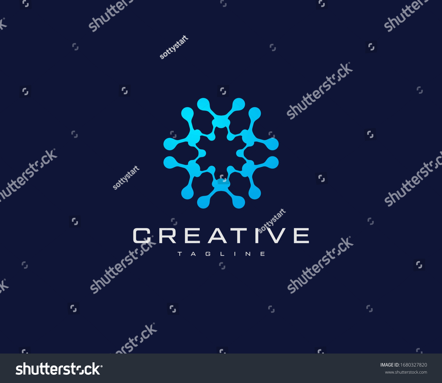 Atomic Network System Structure Atomic Network Stock Illustration ...
