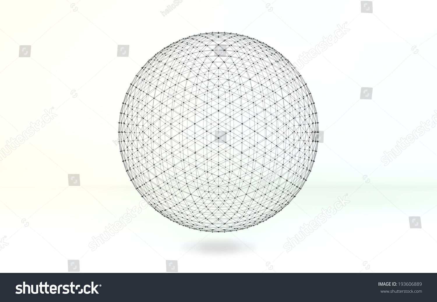Atomic Sphere Stock Illustration 193606889