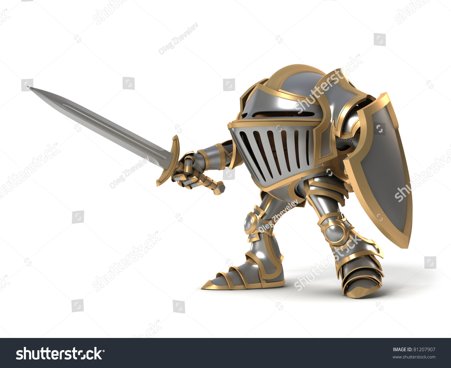 Attacking Knight Stock Photo 81207907 : Shutterstock