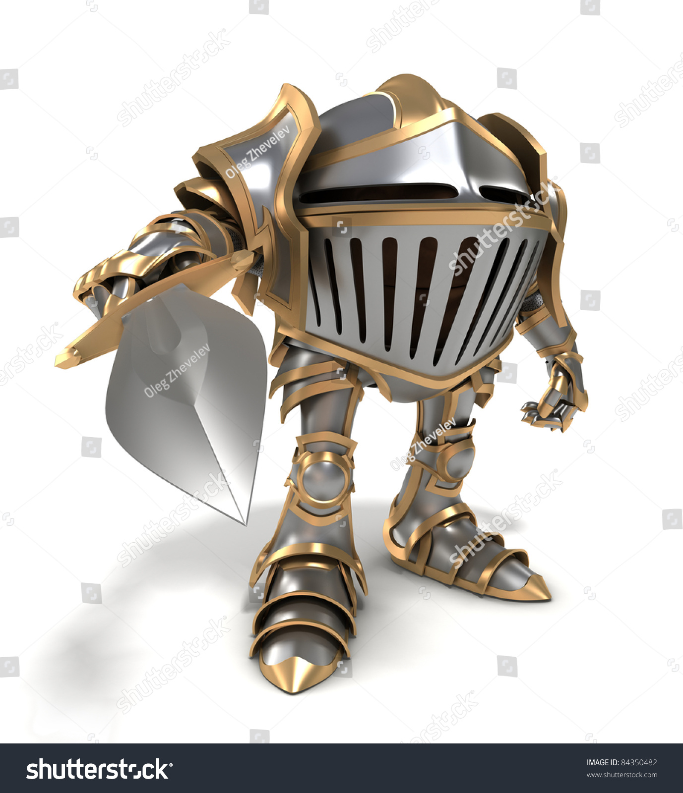 Attacking Knight Stock Illustration 84350482 - Shutterstock