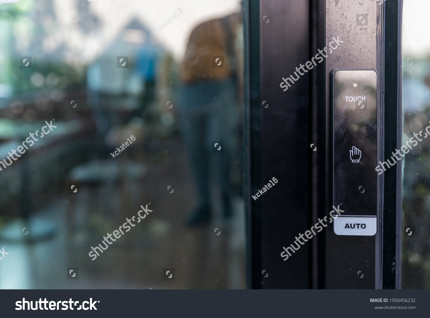 Automatic Sliding Door Wireless Push Button Stock Photo (Edit Now ...