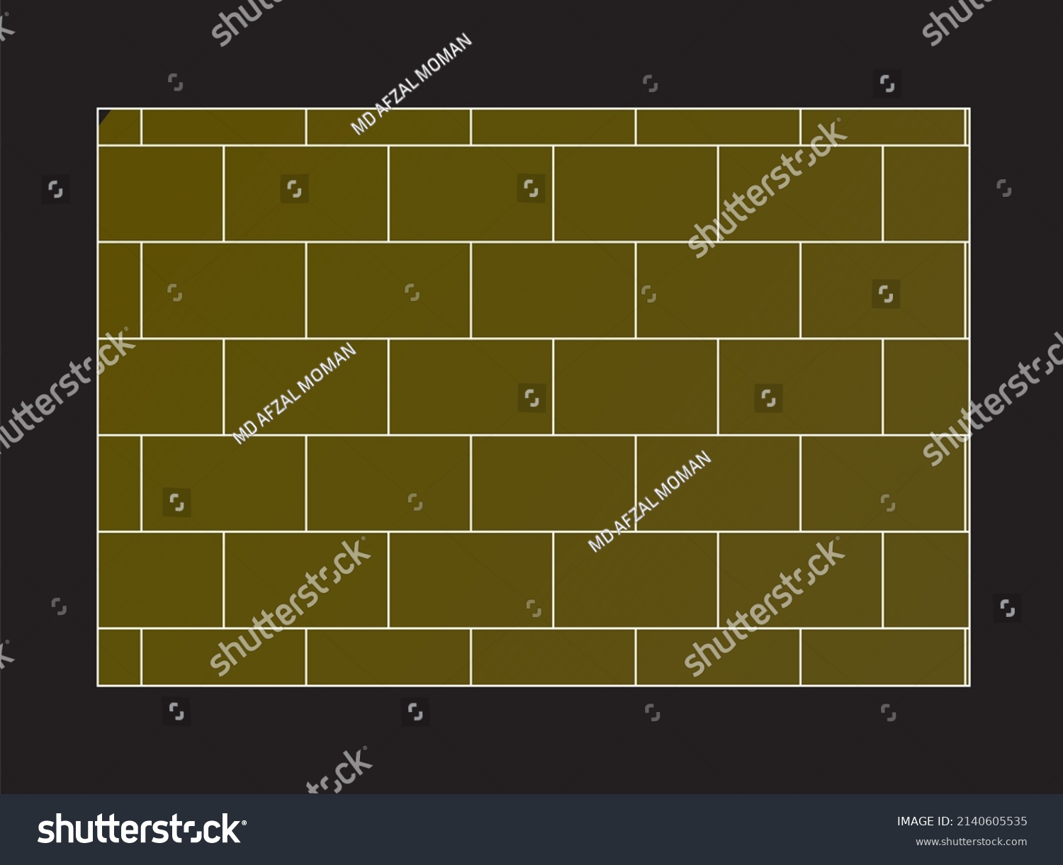 Background Bricks Effect Design Template Stock Illustration 2140605535 ...