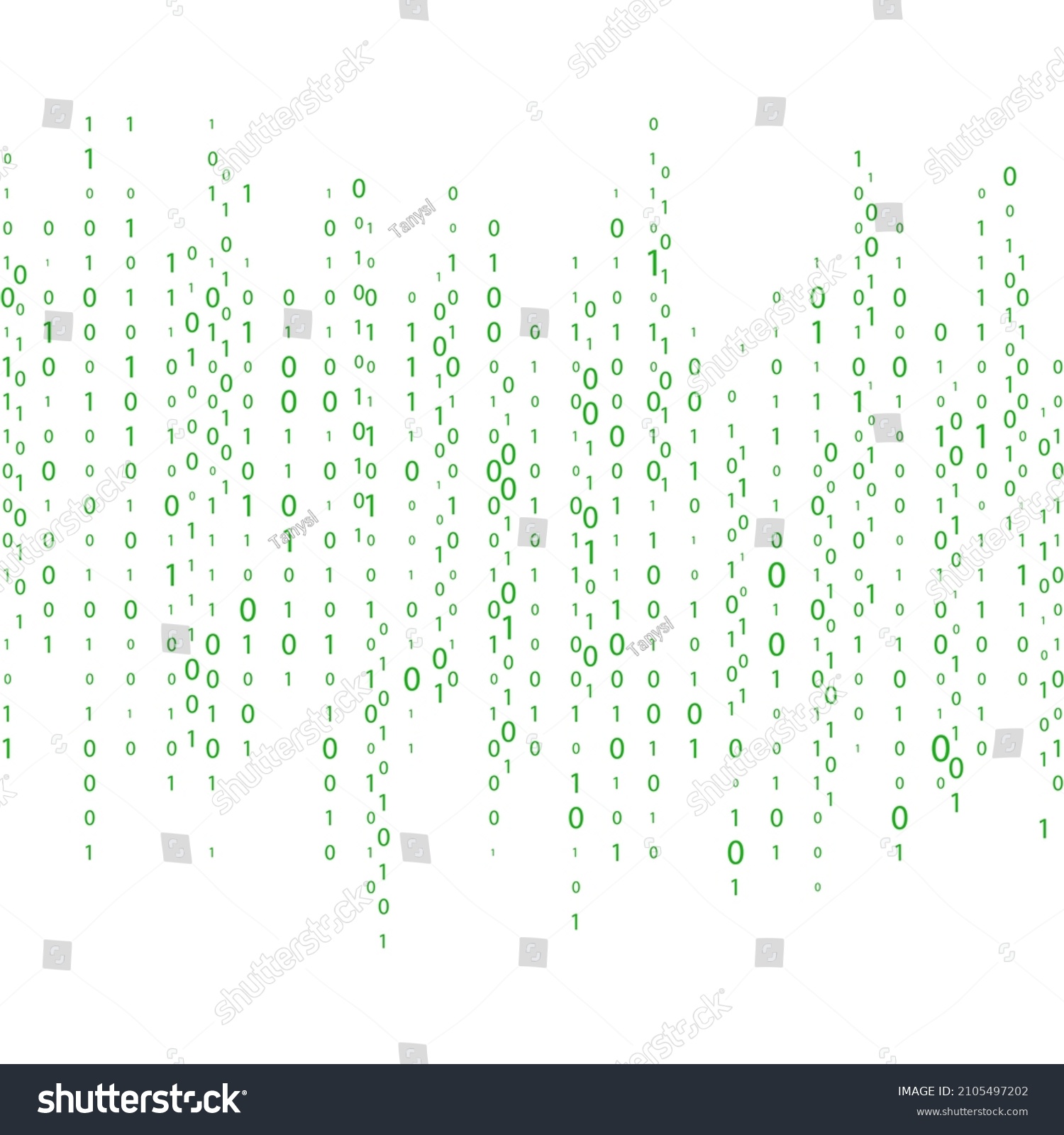 Background Digits On Screen Binary Code Stock Illustration 2105497202