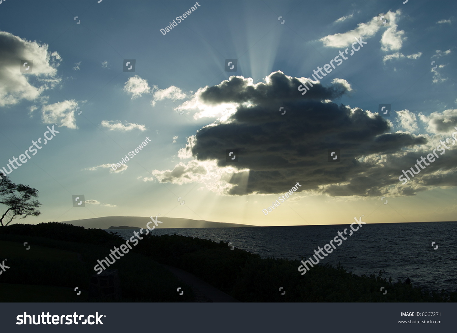 Backlit Clouds Sun Rays Stock Photo 8067271 | Shutterstock