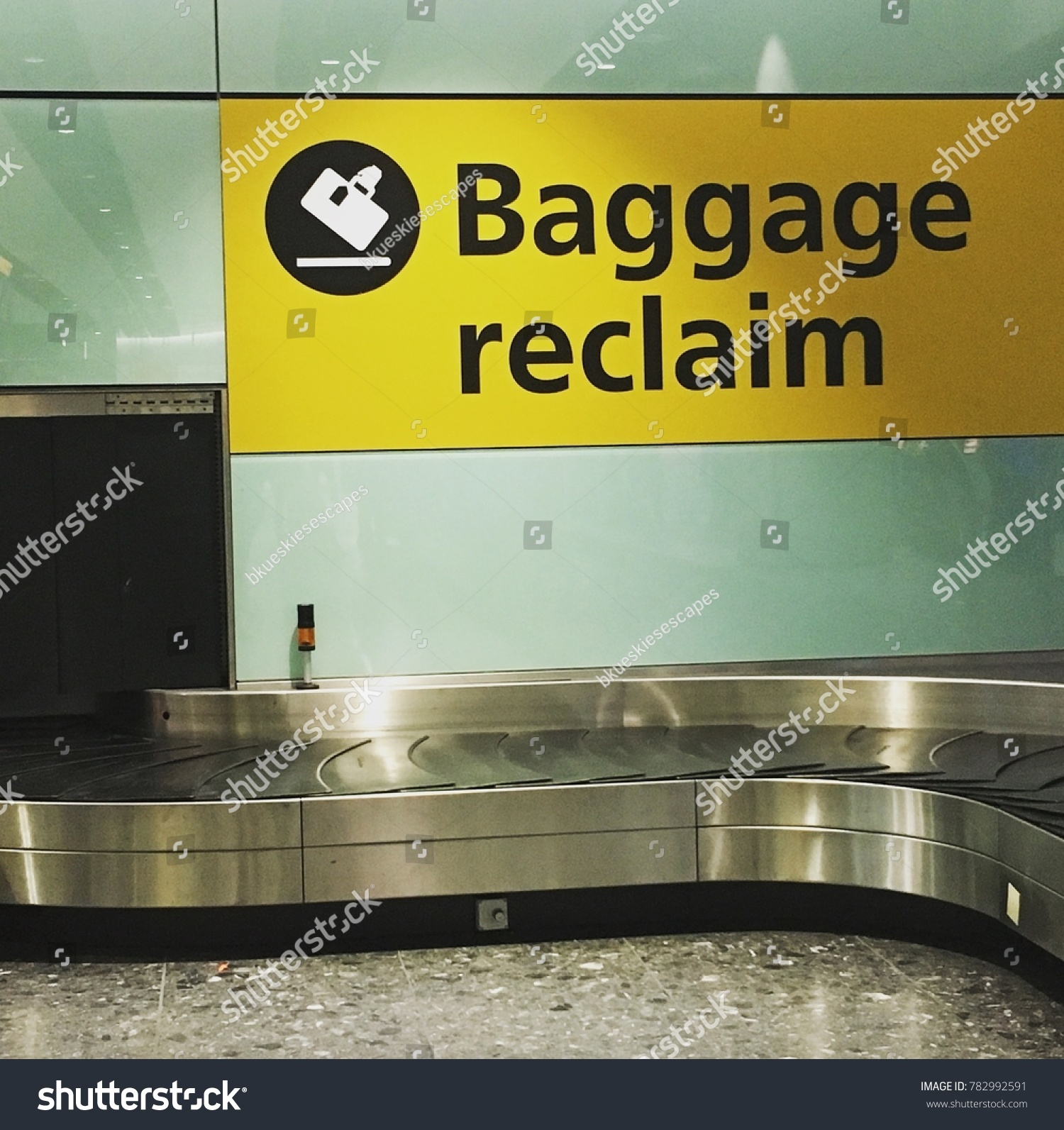 Baggage Reclaim Sign Airport Empty Conveyor Stock Photo 782992591 ... Baggage Reclaim Sign Airport Empty Conveyor Stock Photo 782992591 ...