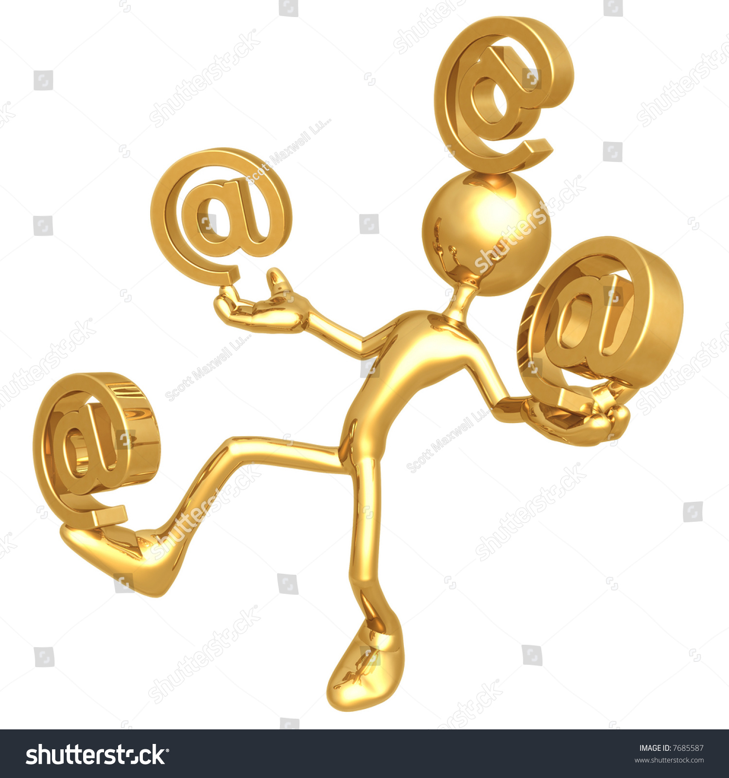 Balancing Email Stock Illustration 7685587 | Shutterstock