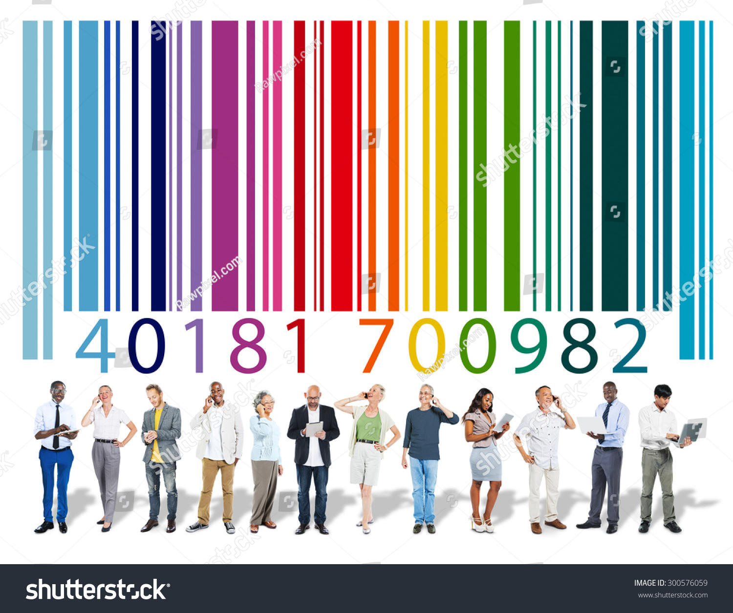 Bar Code Digital Technology Concept Stock Photo 300576059 | Shutterstock