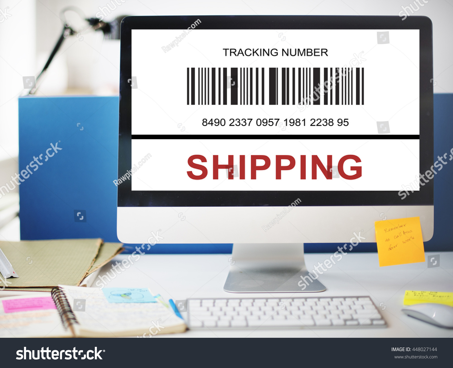 Bar Code Order Tracking Number Concept Stock Photo 448027144 | Shutterstock
