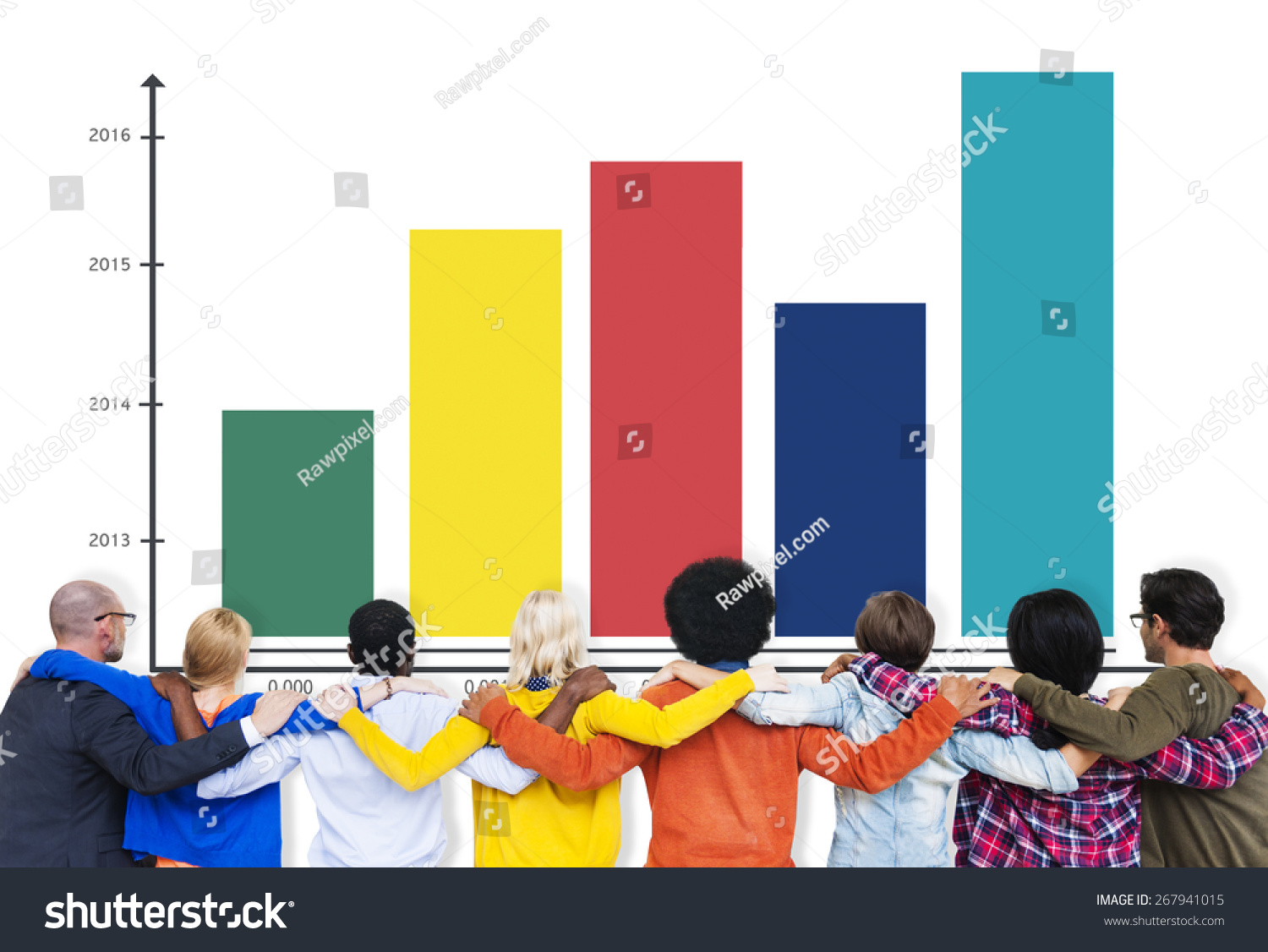 Bar Graph Analysis Strategy Data Concept Stock Photo 267941015 ...