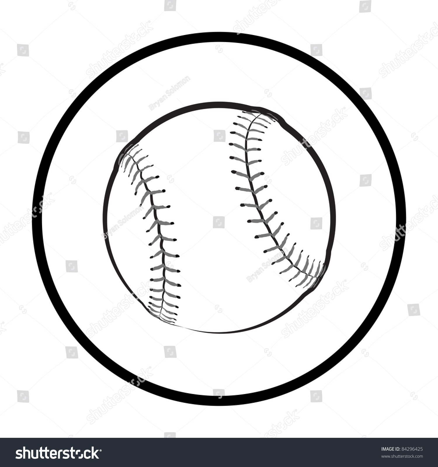 Baseball Symbol High Resolution Jpeg Version 库存插图 84296425 | Shutterstock