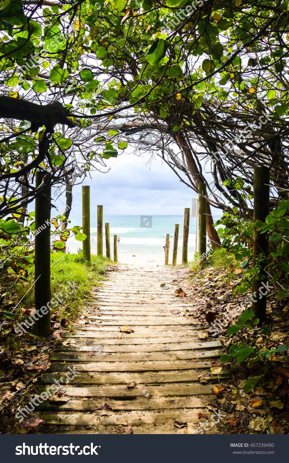 Beach Access Path Mooloolaba Stock Photo (Edit Now) 457239490 ...