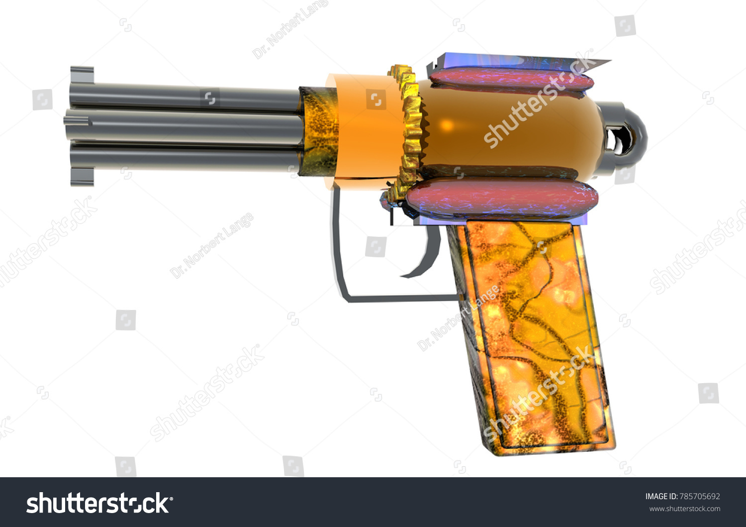Beam Weapon 3d Rendering Stock Illustration 785705692