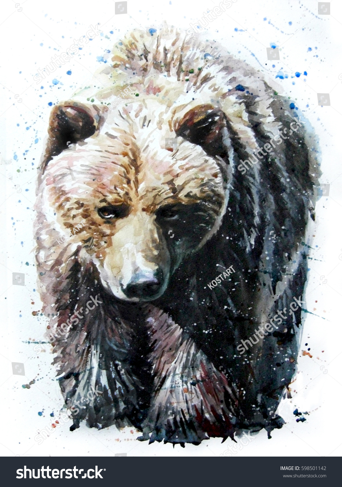 Bear Stock Illustration 598501142 | Shutterstock