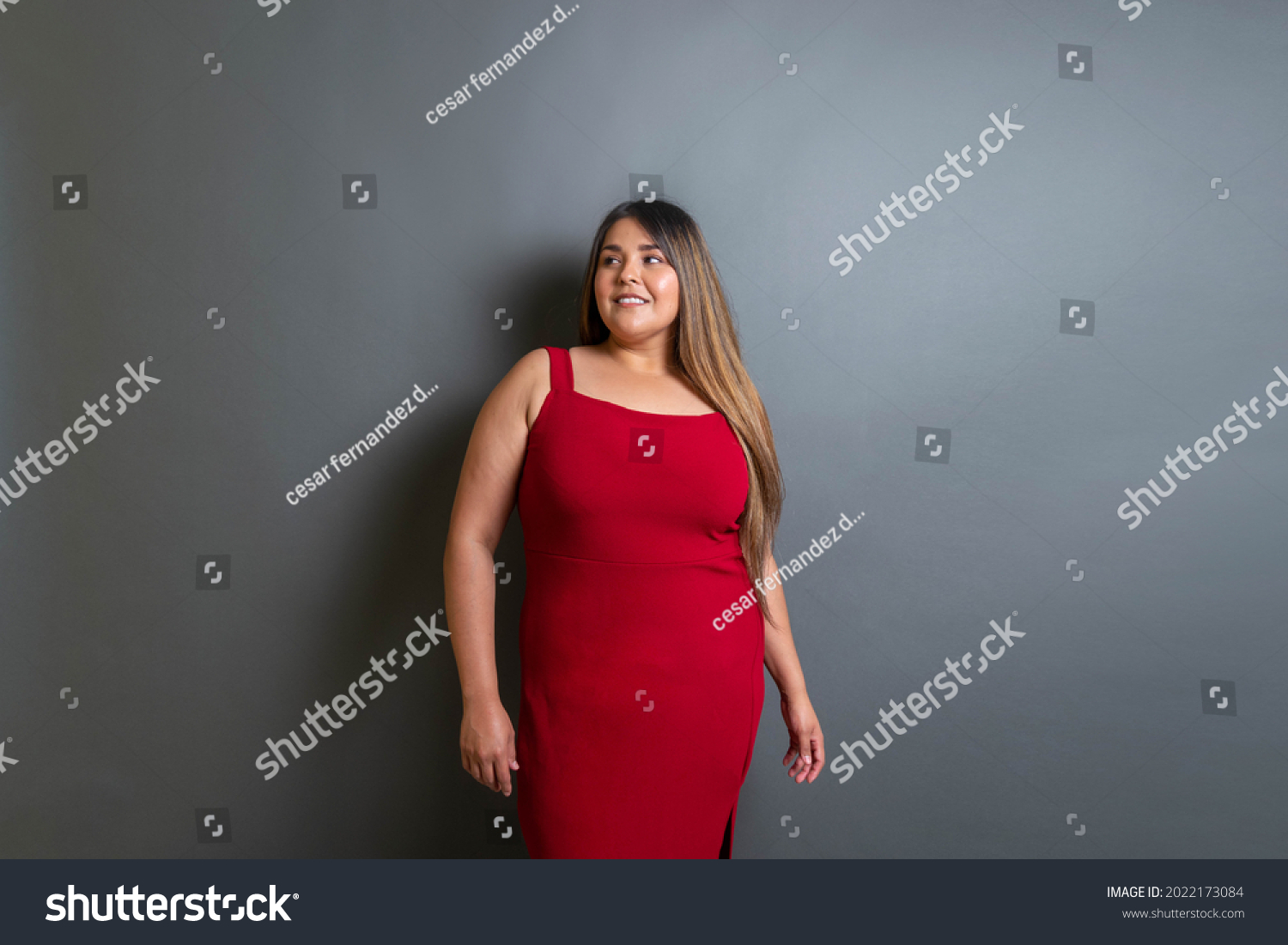Beautiful Sensual Plus Size Latina Model Foto Stock 2022173084 Shutterstock