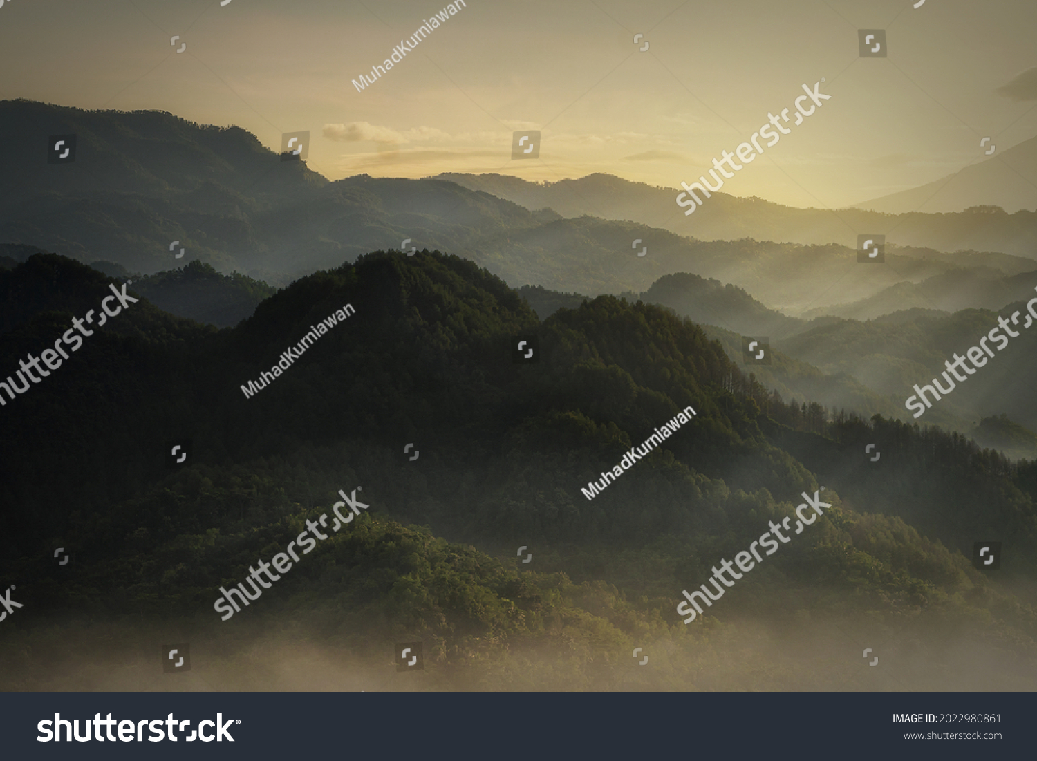 Beautiful Hills Central Java Stock Photo 2022980861 | Shutterstock