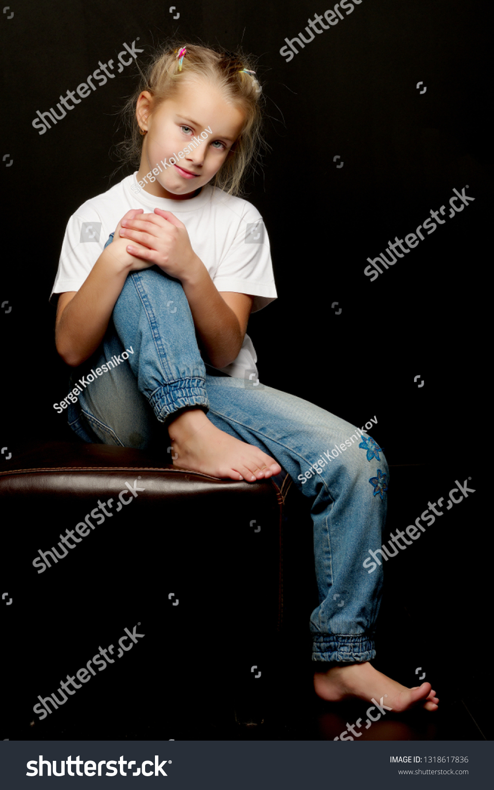 Beautiful Little Girl Studio Portrait On Stock Photo 1318617836 ... Beautiful Little Girl Studio Portrait On Stock Photo 1318617836 ...