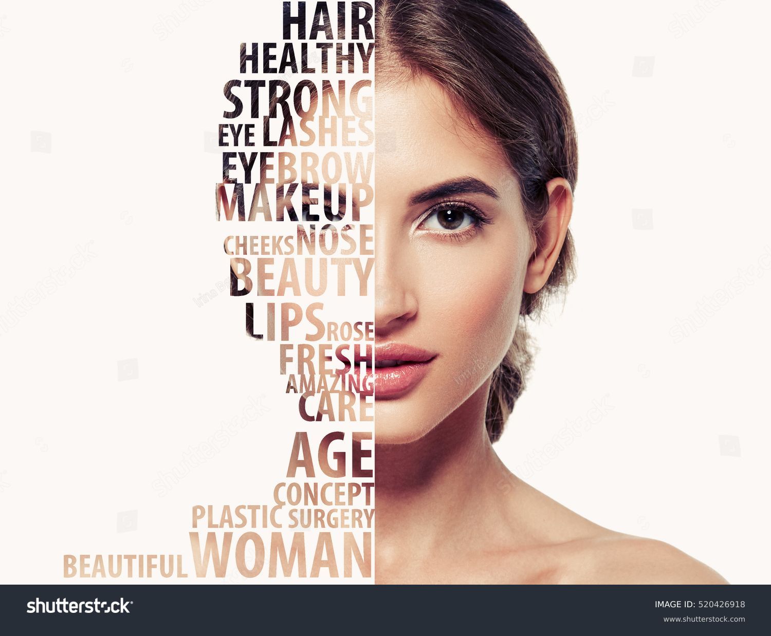 Beautiful Woman Portrait Beauty Skincare Concept Stock Photo 520426918 ... Beautiful Woman Portrait Beauty Skincare Concept Stock Photo 520426918 ...