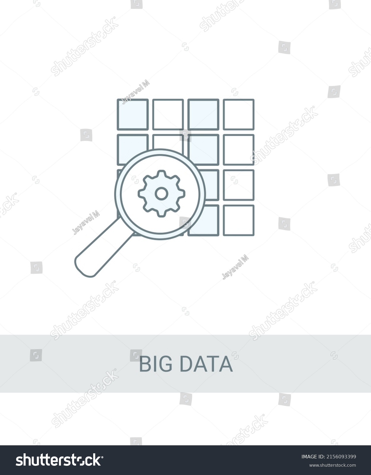 Big Data Artificial Intelligence Icon Stock Illustration 2156093399 ...