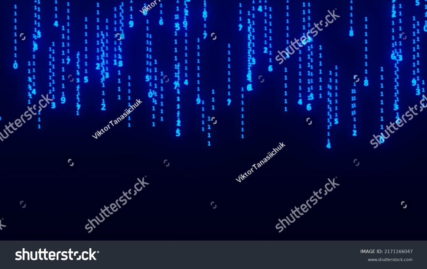 Big Data Hacker Concept Abstract Matrix Stock Illustration 2171166047 ...
