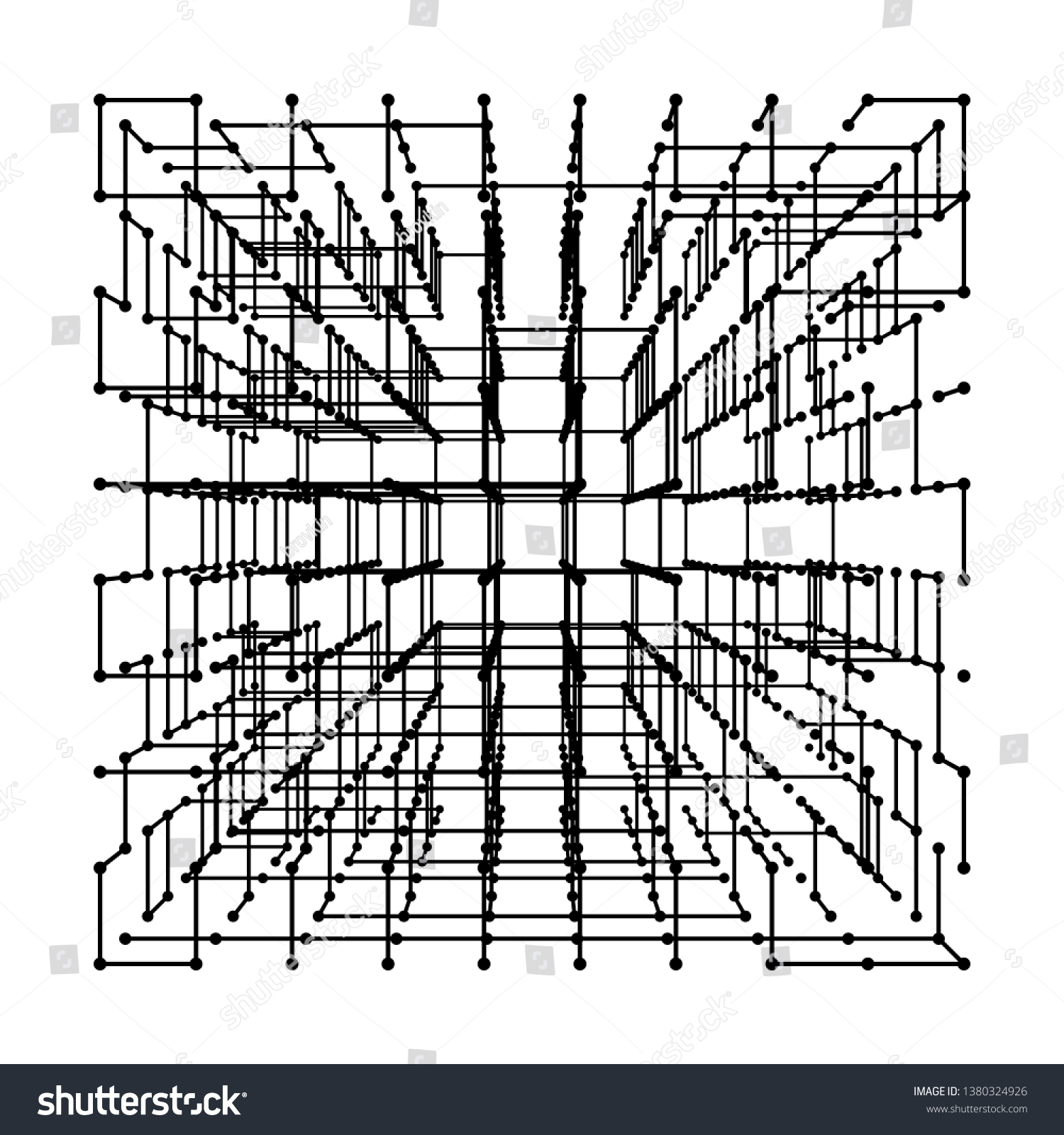 Big Data Visualization Hud Grid Corners 스톡 일러스트 1380324926 | Shutterstock