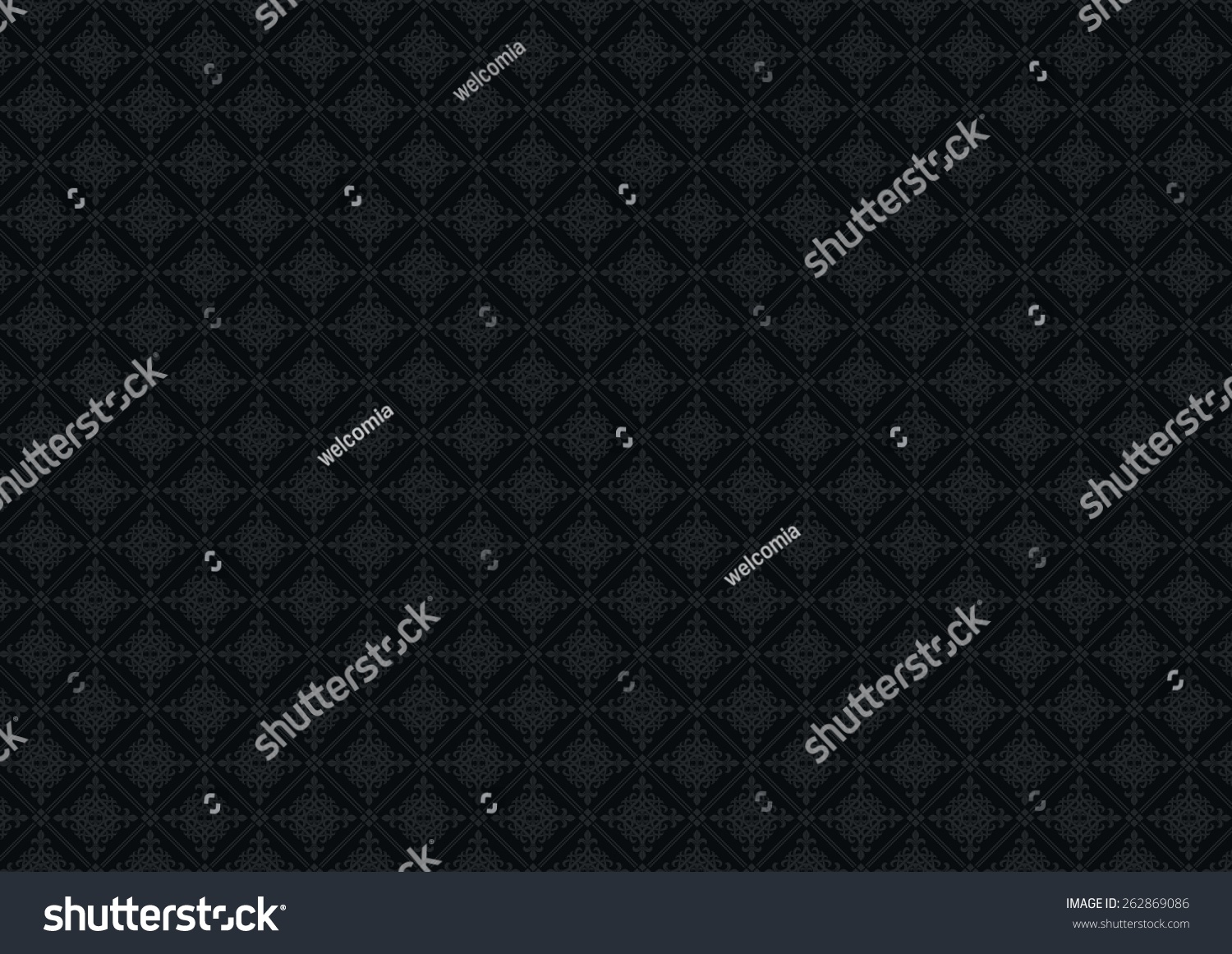 Black Vintage Pattern Background Elegant Dark Stock Illustration ...