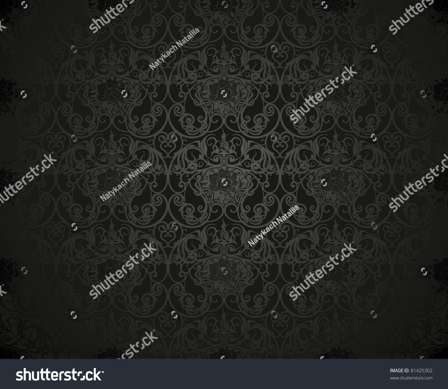 Black Wallpaper Pattern Bitmap Copy Stock Illustration 81425302