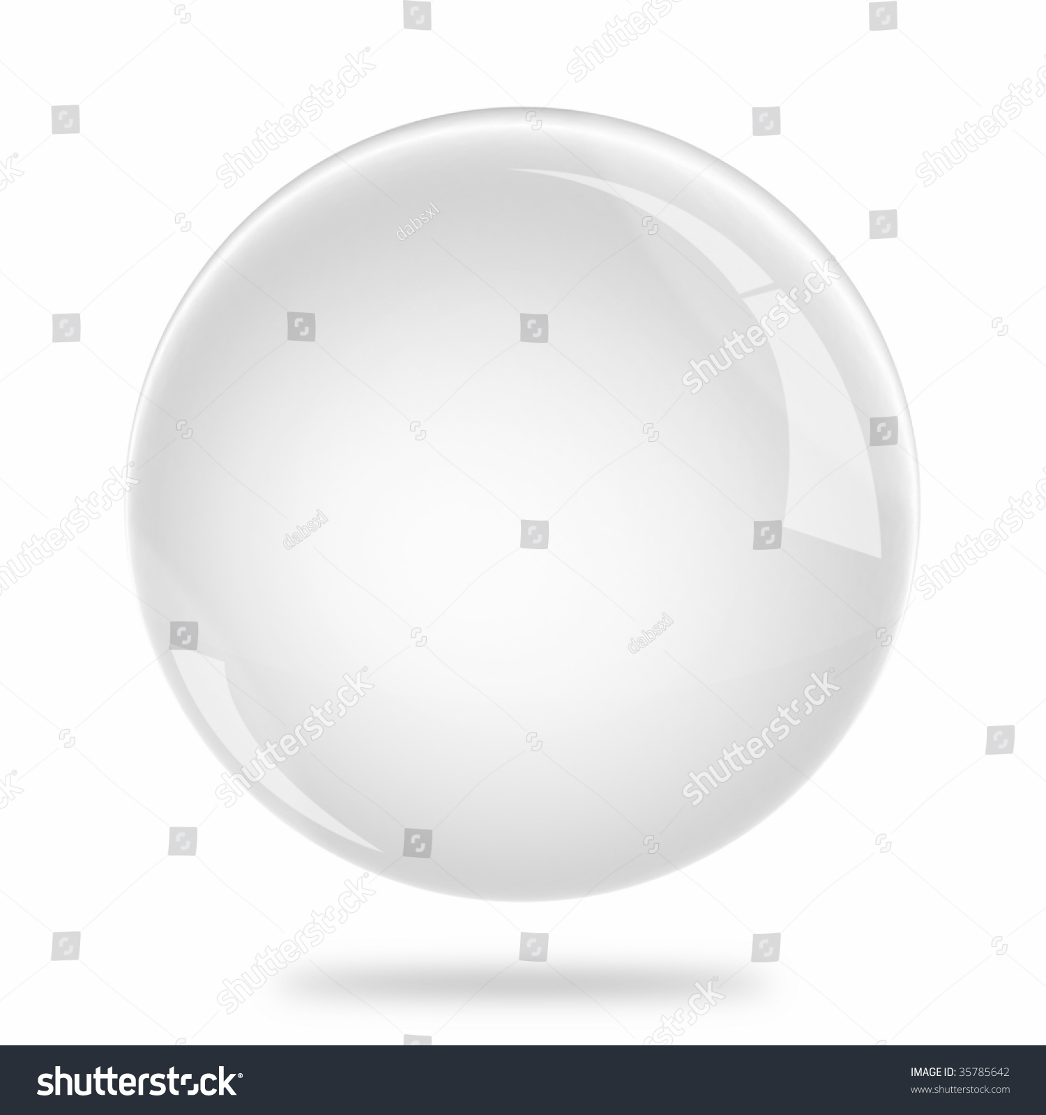 Blank White Sphere Float Stock Illustration 35785642 | Shutterstock
