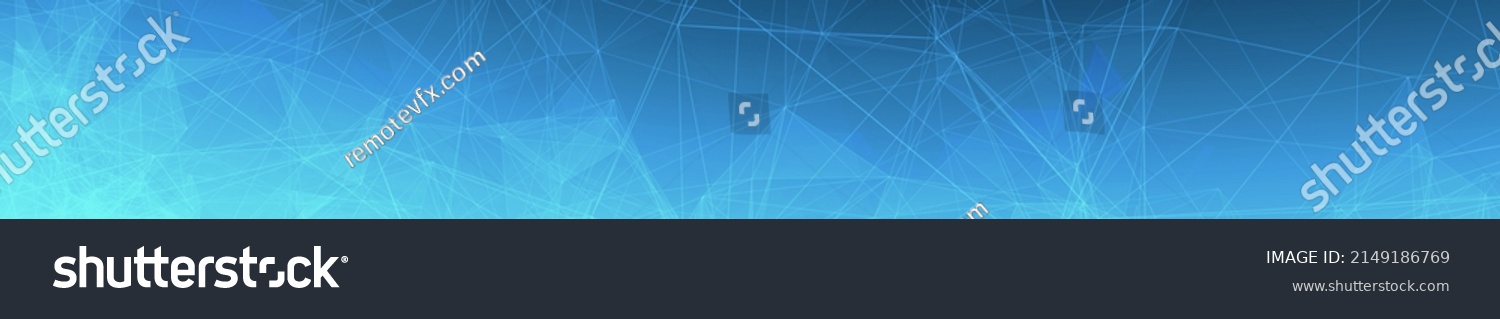 Blue Abstract Network Blockchain Technology Web Stock Illustration ...