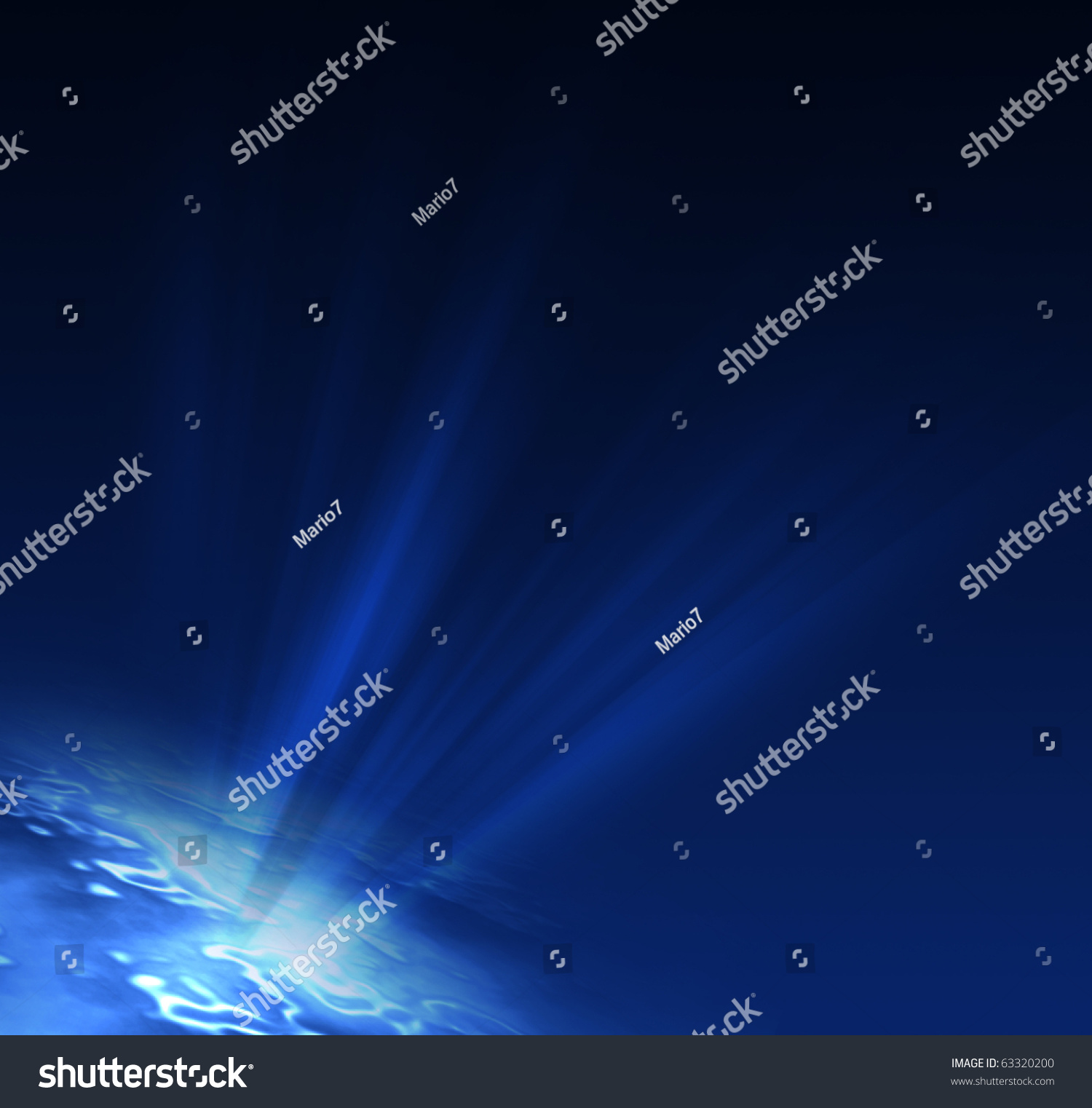 Blue Background Light Rays Stock Illustration 63320200