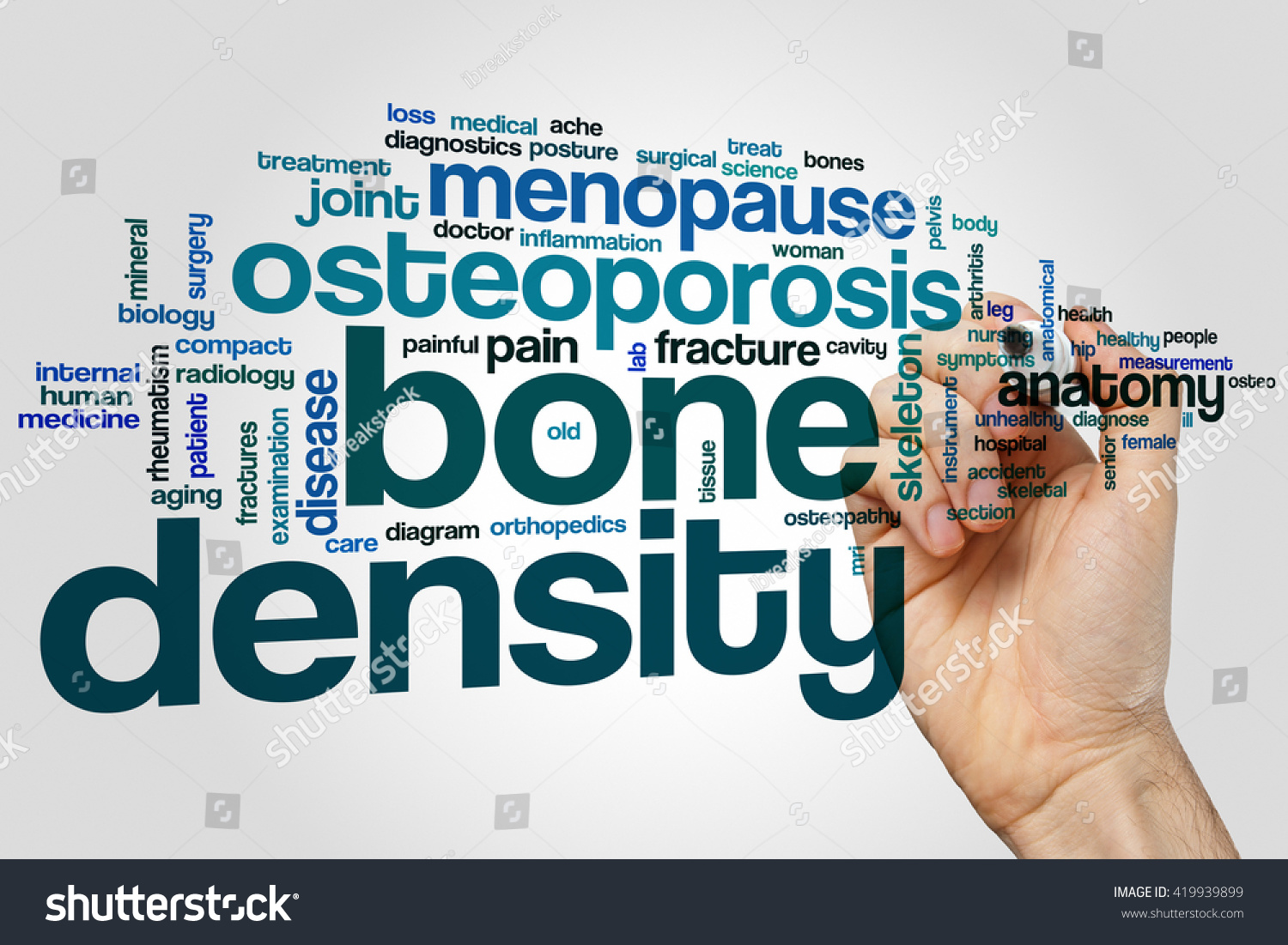 Bone Density Word Cloud Concept Stock Photo 419939899 | Shutterstock