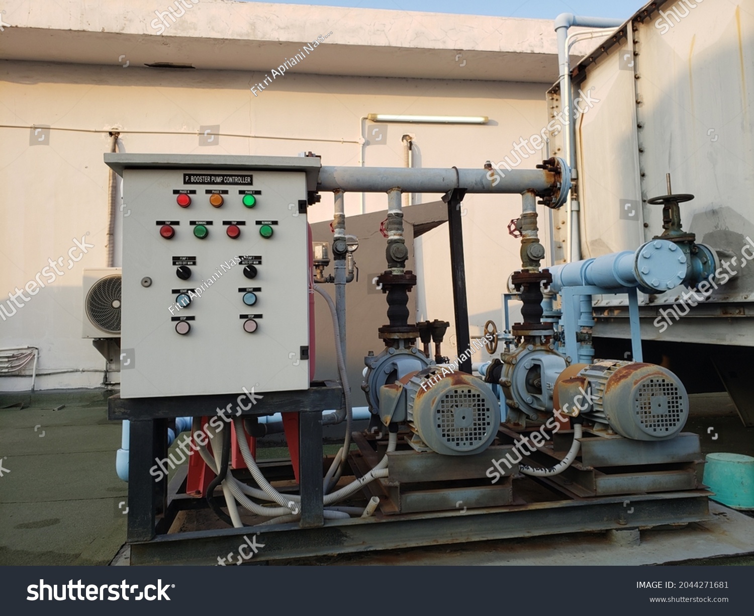 Booster Pump Controller Panel Box Stock Photo (Edit Now) 2044271681 ...