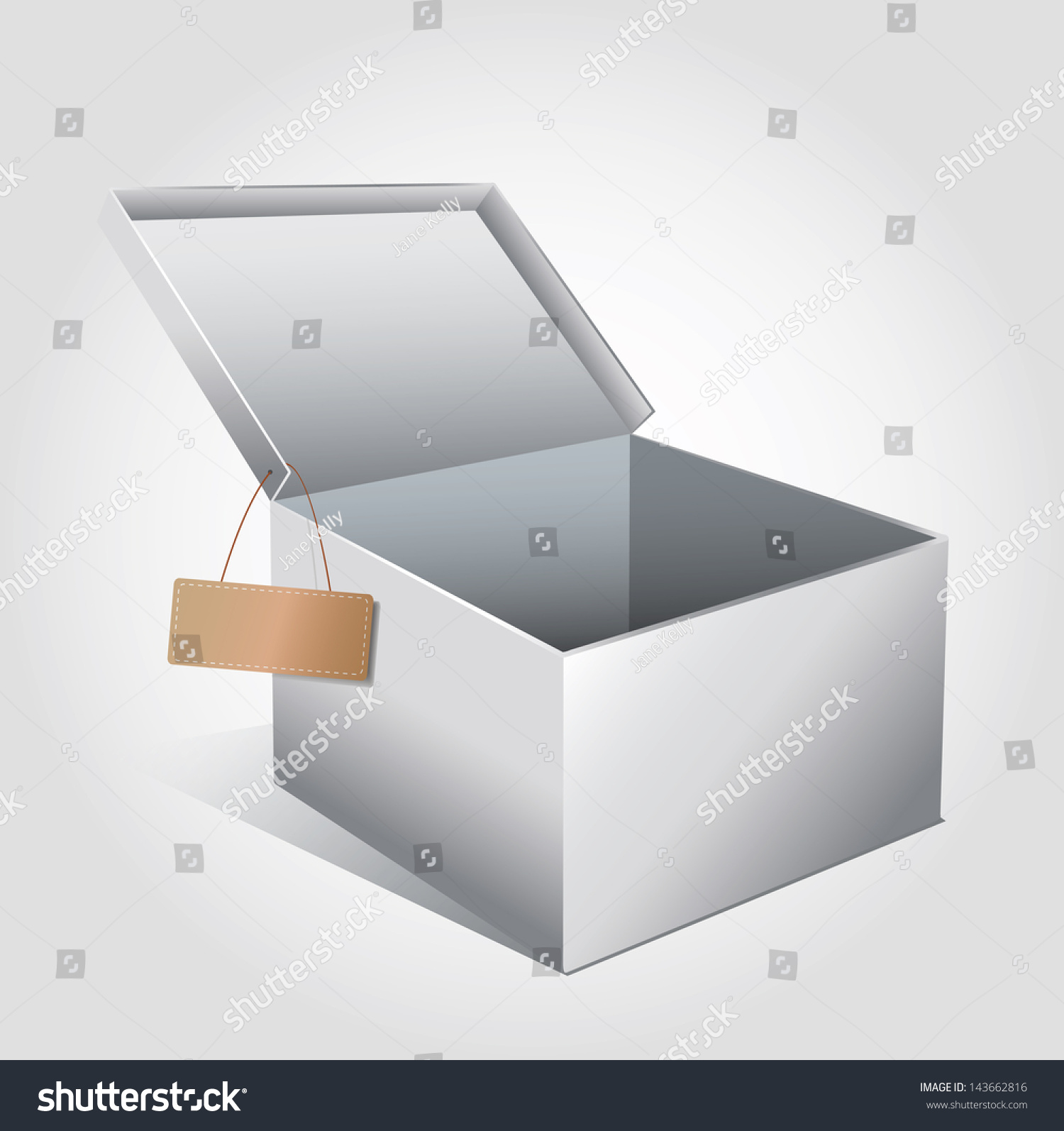 Box Template Bitmap Copy Stock Illustration 143662816